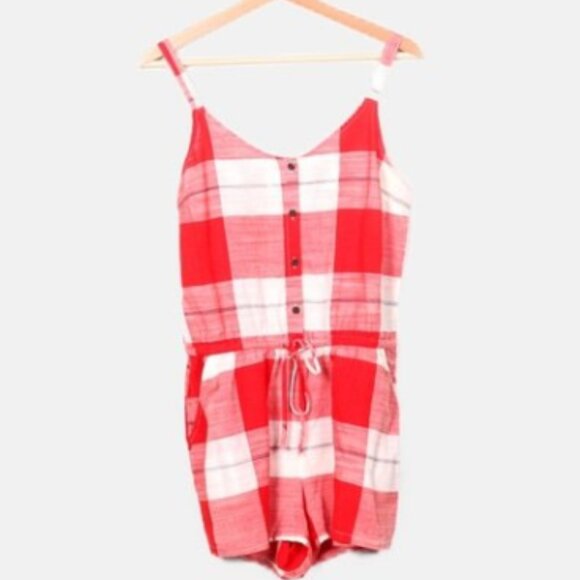 Old Navy | Pants & Jumpsuits | Old Navy Romper Jumper Womens Xl Red ...
